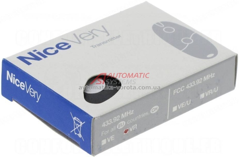 Пульт Nice VR купить. Лучшая цена привод Nice VR. Пульты ДУ Найс Киев ...